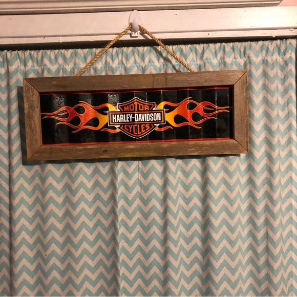 Harley-Davidson | Accents | Harleydavidson Handmade Corrugated Metal ...